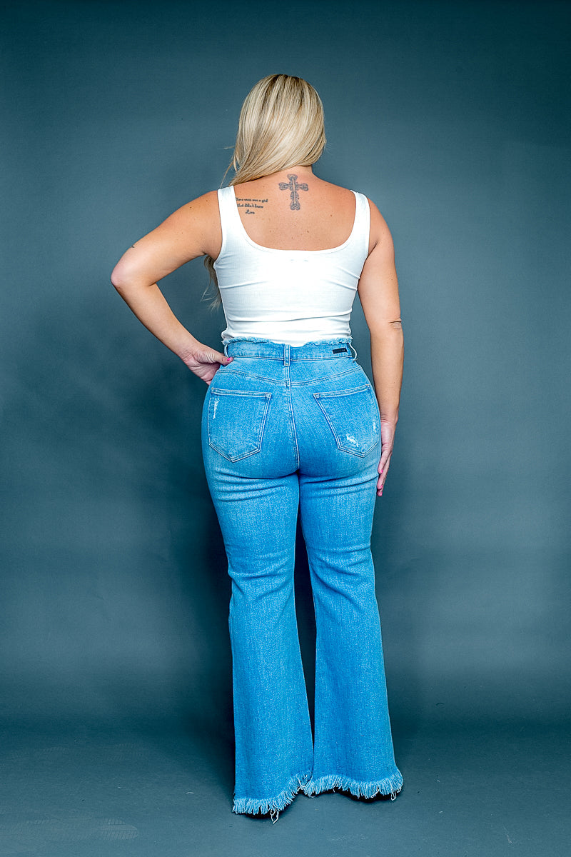 Brielle Frayed Jeans – Cool J's Apparel